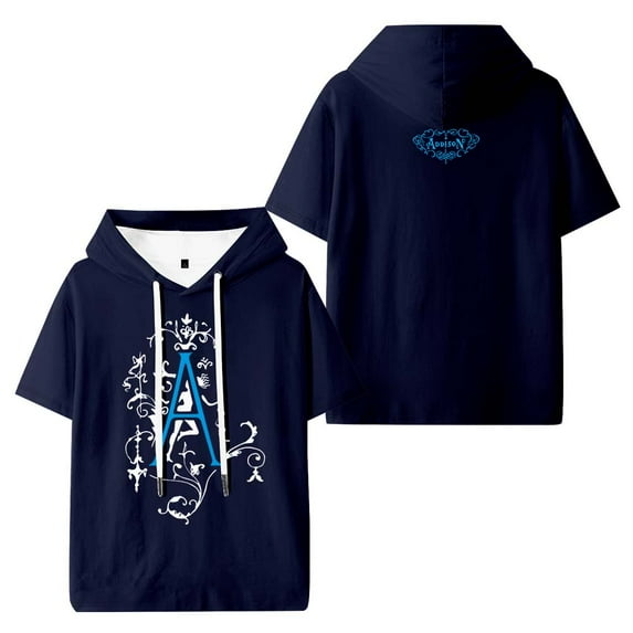 Addison Rae A Logo Merch Hooded T-Shirts Casual Women Men Short Sleeve ...