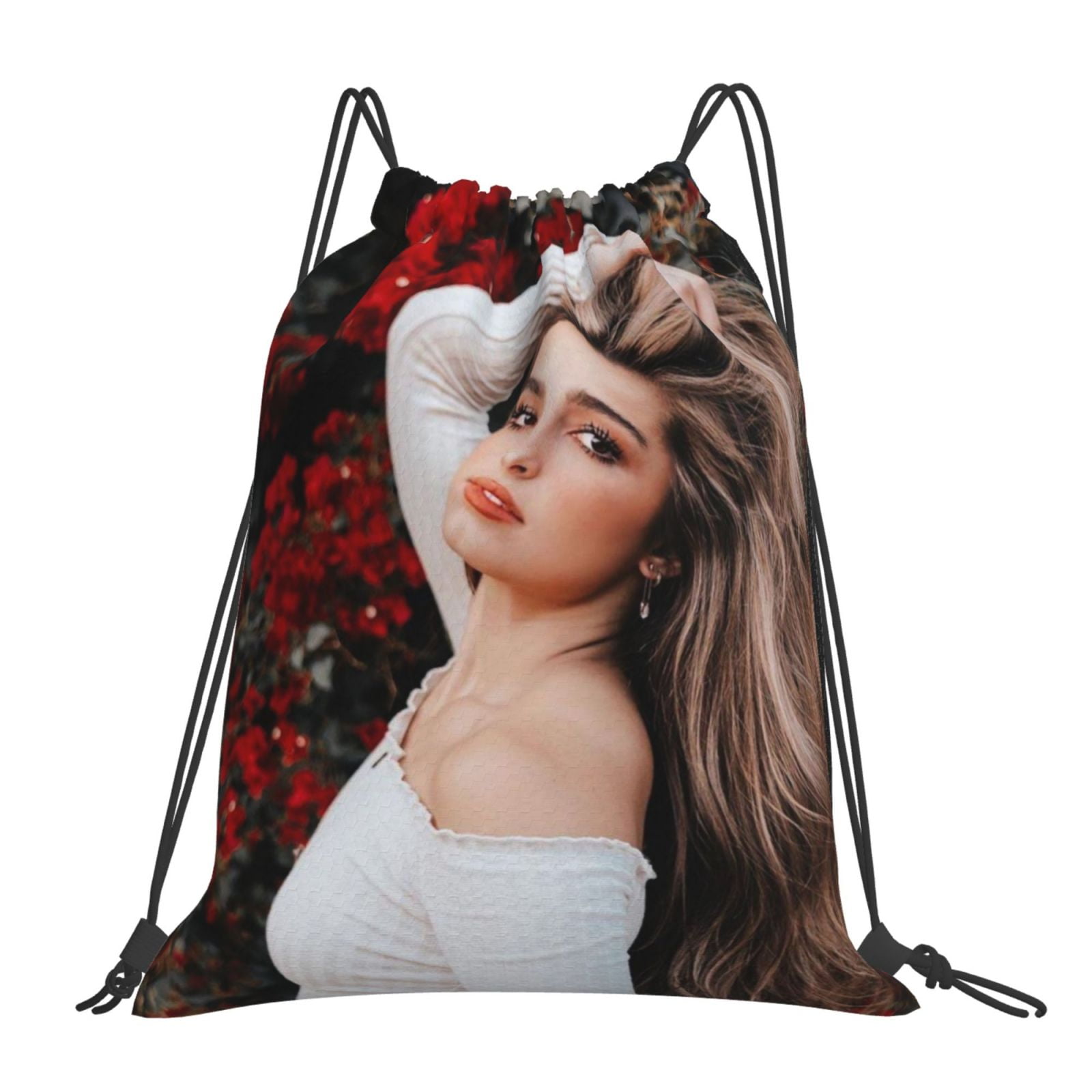 Addison Rae Drawstring Backpack Sport Gym Bag For Yoga Swimming Gymsack ...