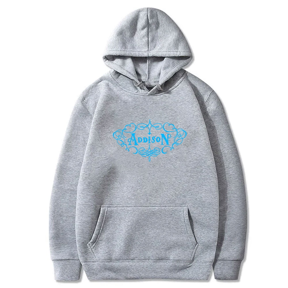 Addison Rae Logo Hoodies 2025 Tour Merch Women Men Fashion Long Sleeve ...