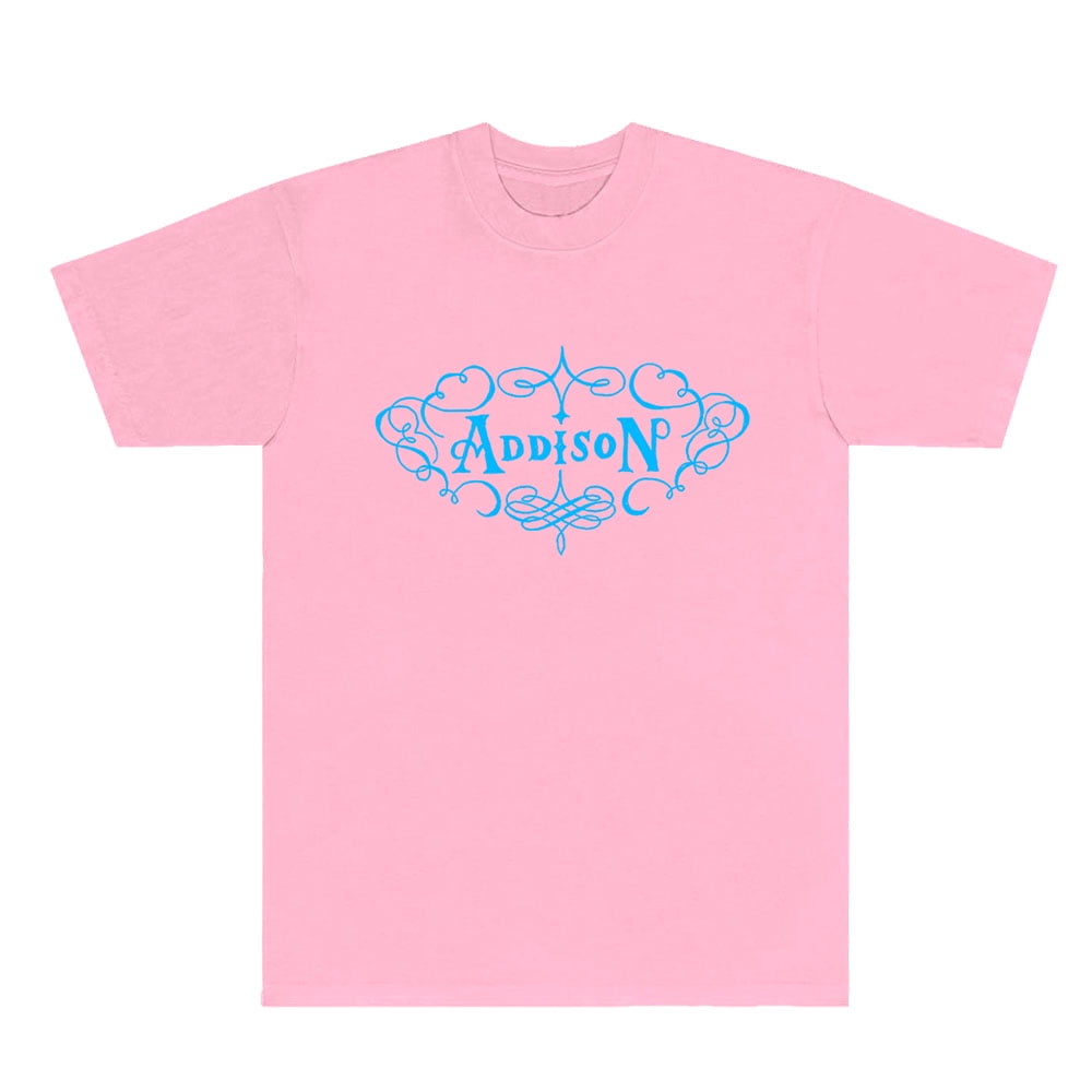 Addison Rae Logo T-Shirts 2025 Tour Merch Women Men Fashion Crewneck ...
