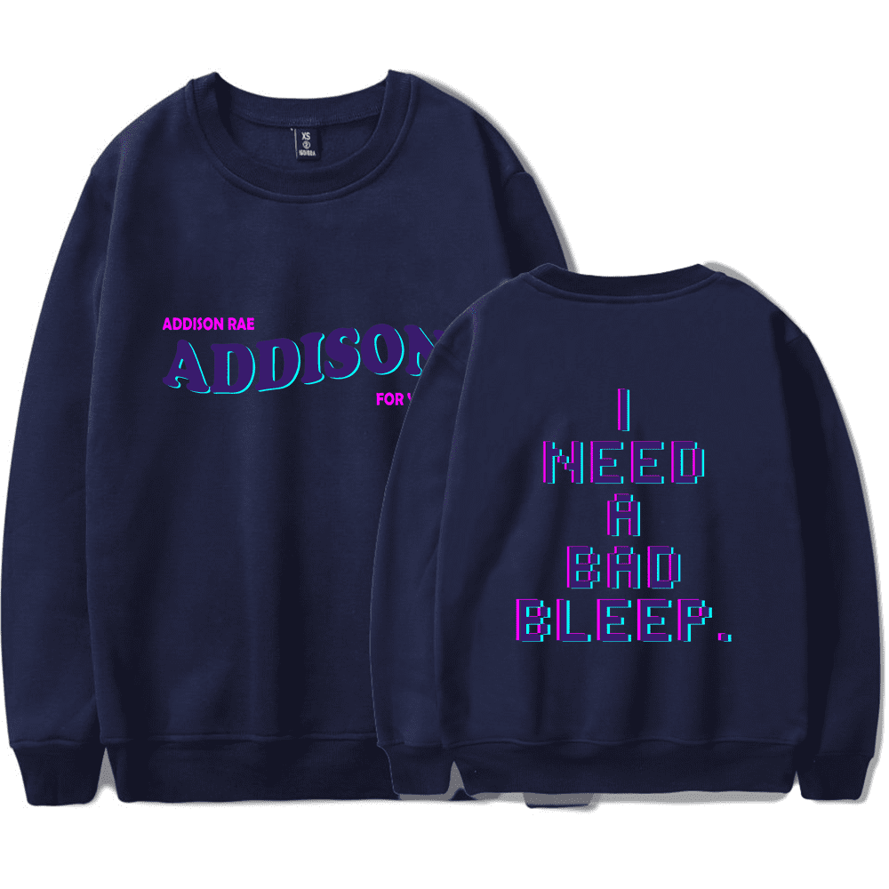 Addison Rae Merch I Need a Bad Bleep Crewneck Sweatshirt Unisex Men ...