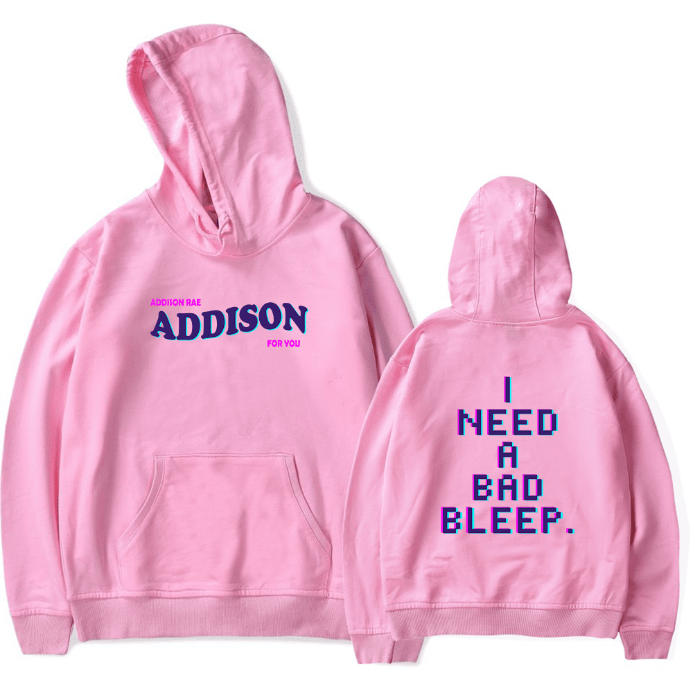 Addison Rae Merch I Need a Bad Bleep Hoodie Unisex Men Women Long ...