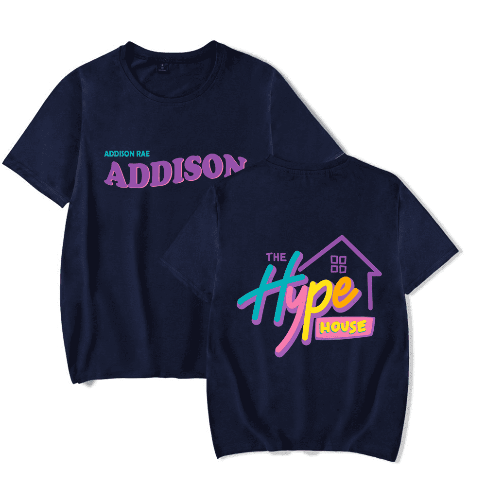 Addison Rae Merch The House T-shirt Men Women Fashion Casual Short ...