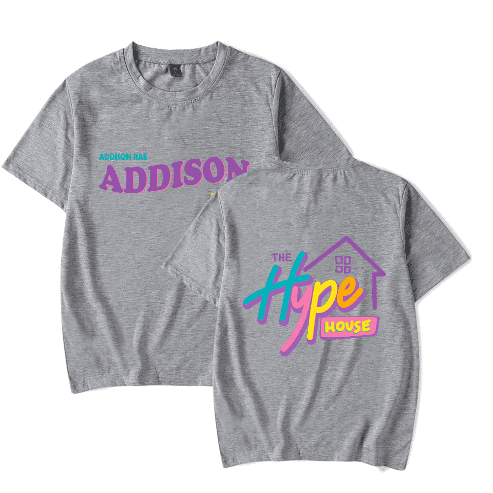 Addison Rae Merch The House T-shirt Men Women Fashion Casual Short ...