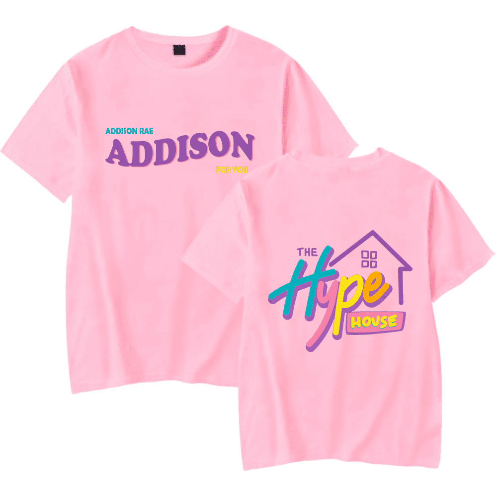 Addison Rae Merch The House T-shirt unisex fashion pure cotton short ...