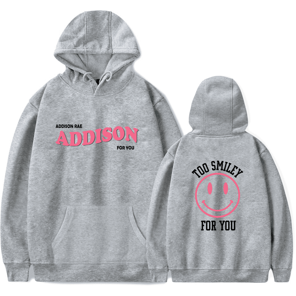 Addison Rae Merch Too Smiley For You Hoodie Unisex Men Women Long ...