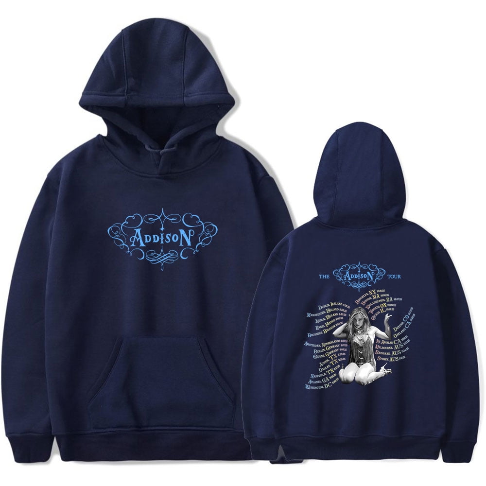 Addison Rae The Addison Tour 2025 Merch Hoodies Women Men Casual Long ...
