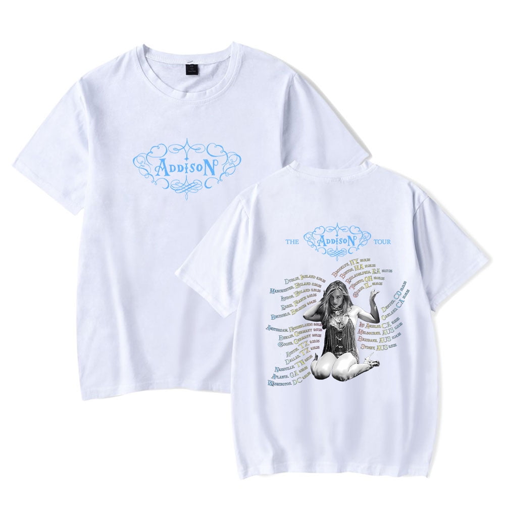 Addison Rae The Addison Tour 2025 Merch T-Shirt Women Men Casual ...