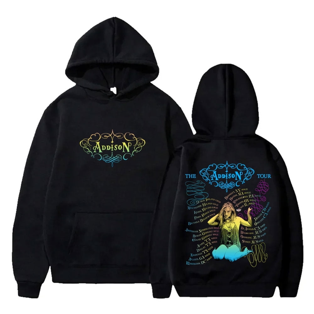 Addison Rae The Addison Tour Merch Hoodies Cosplay Women Men Long ...