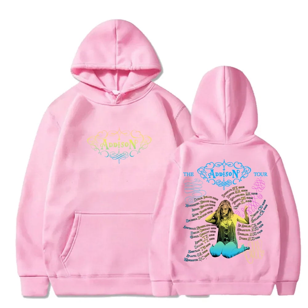 Addison Rae The Addison Tour Merch Hoodies Cosplay Women Men Long ...