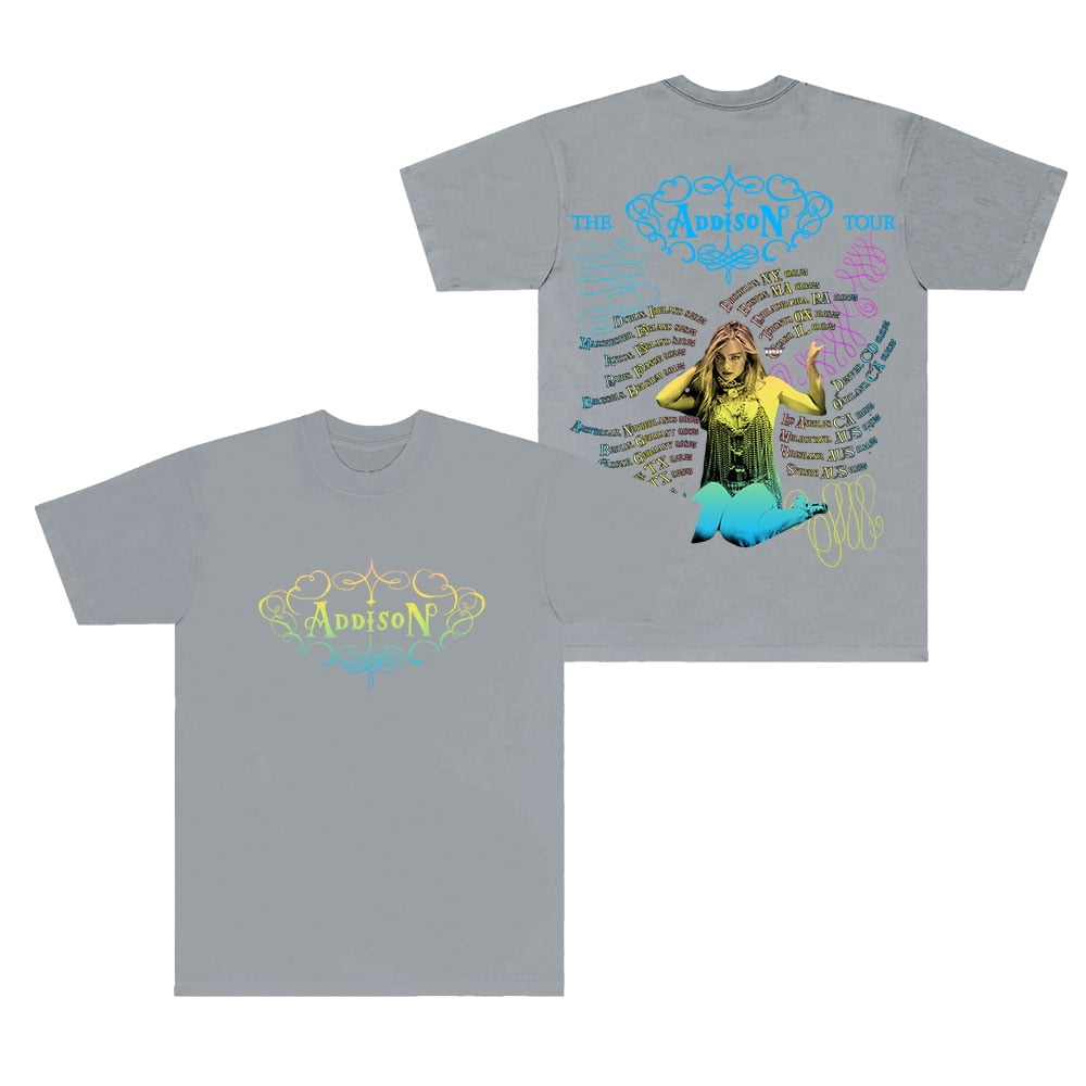 Addison Rae The Addison Tour Merch T-Shirts Cosplay Women Men Crewneck ...