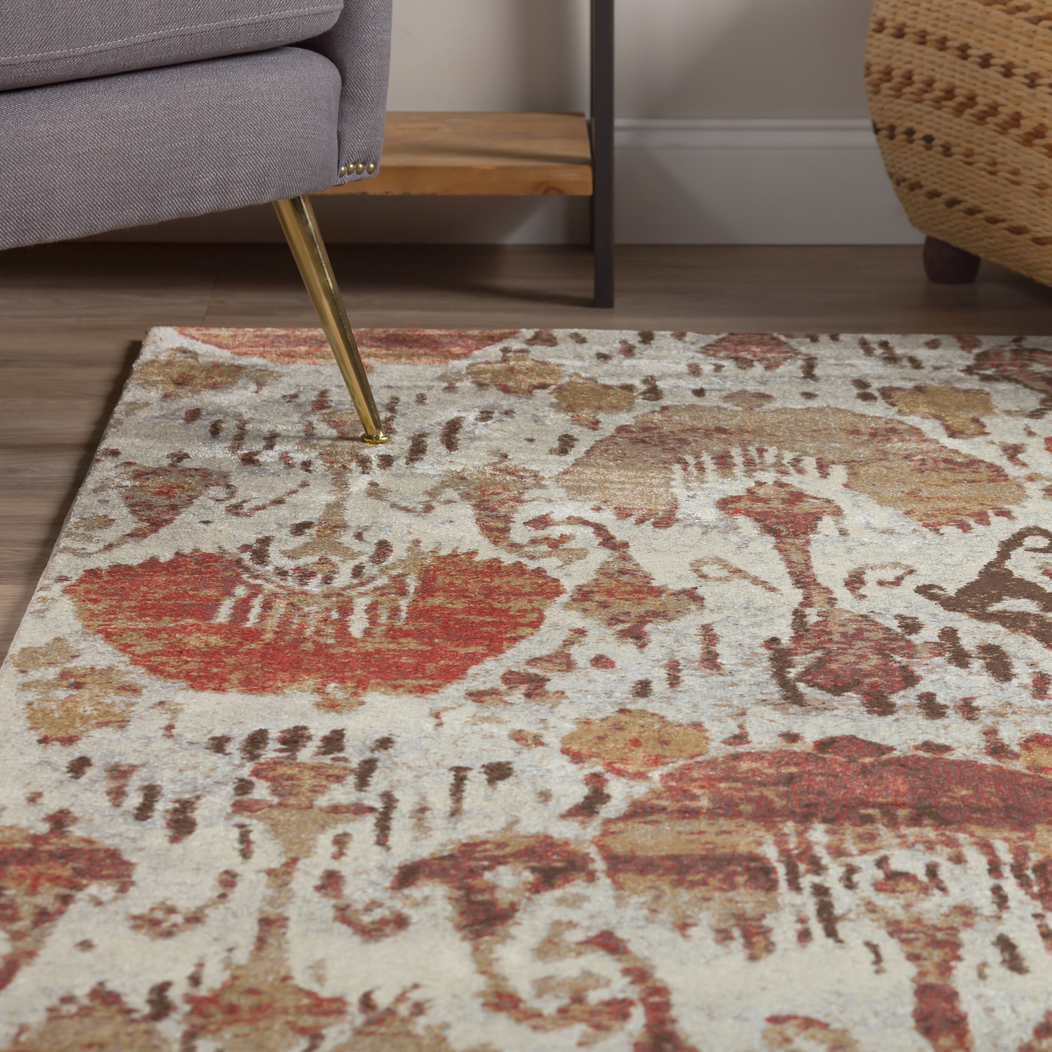 Addison Rugs Addison Thurston Modern Ikat Spice 9'6" x 13'2" Area Rug 7 ...