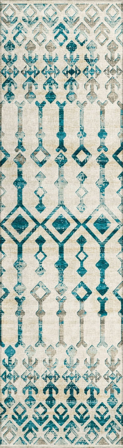 Addison Rugs Bravado Ivory Transitional Aztec/Incan 2'3" x 7'6" Runner ...