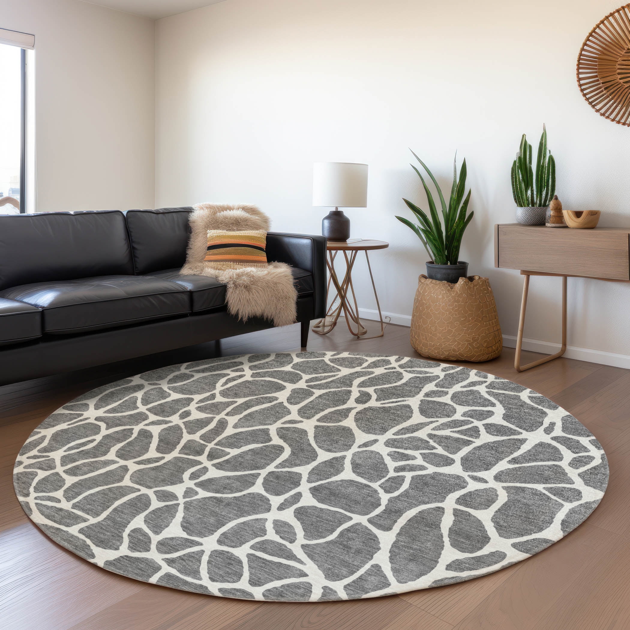 Addison Rugs Chantille Indoor/Outdoor Transitional Geometric Gray ...