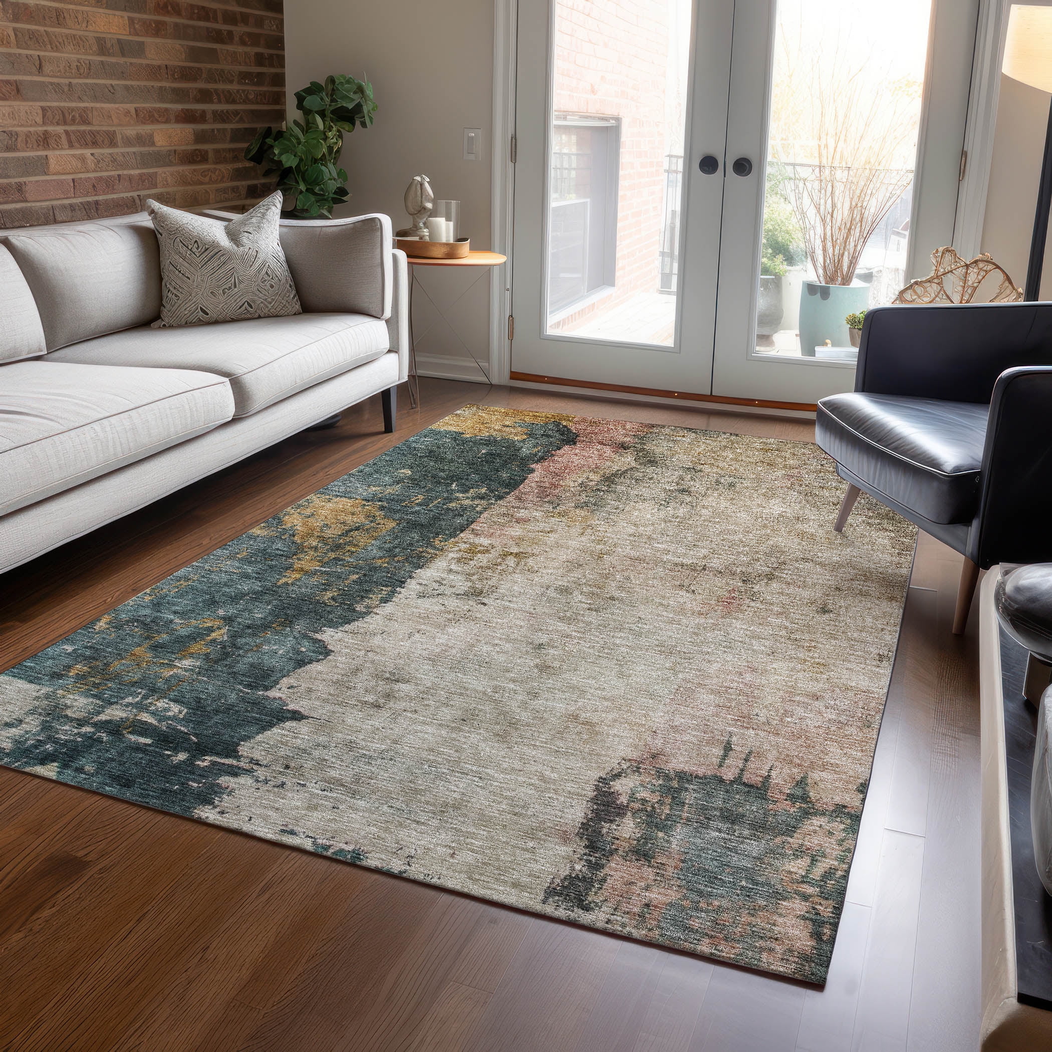 Addison Rugs Chantille Indoor/Outdoor Transitional Abstract Taupe ...