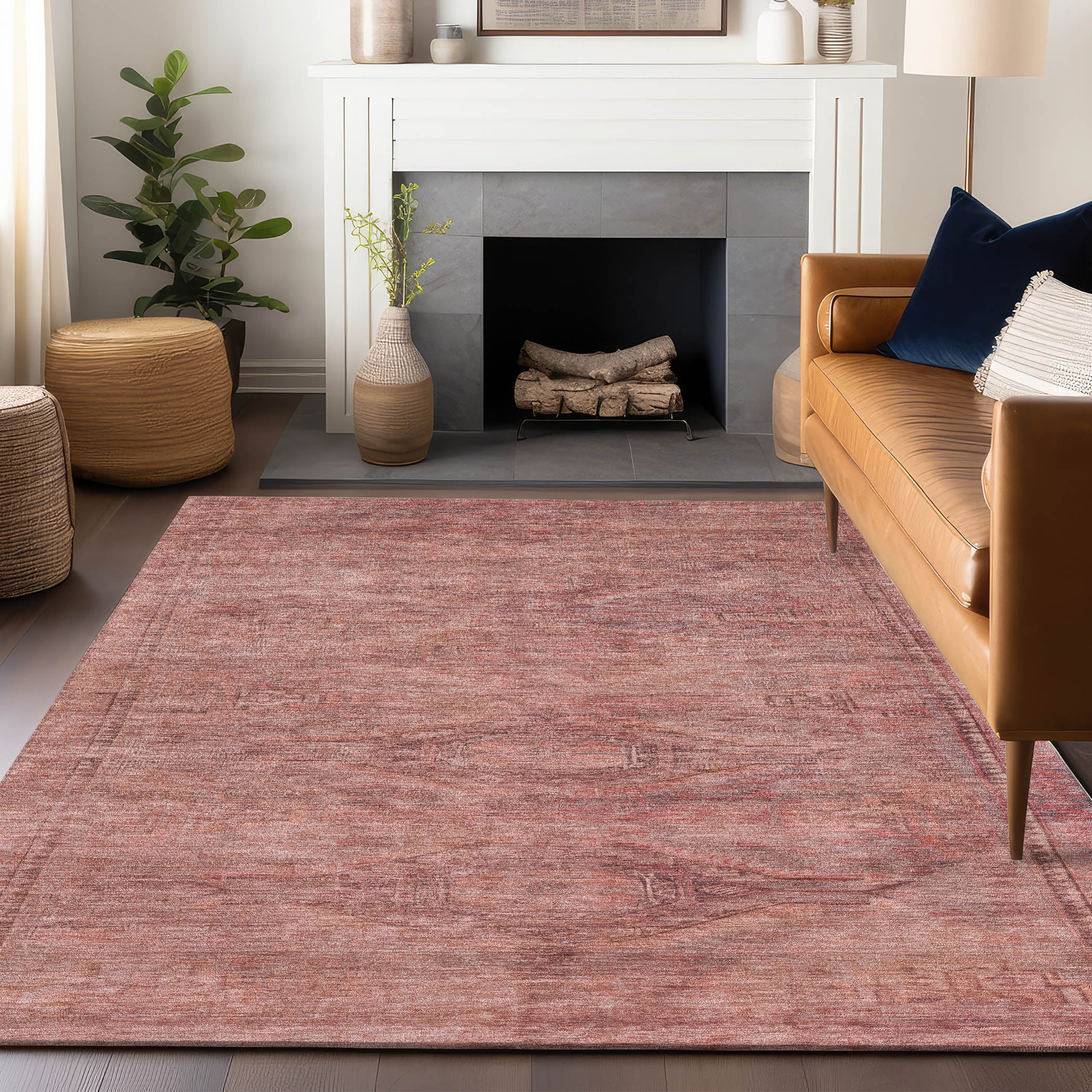 Addison Rugs Chantille Indoor/Outdoor Traditional Global Terracotta ...