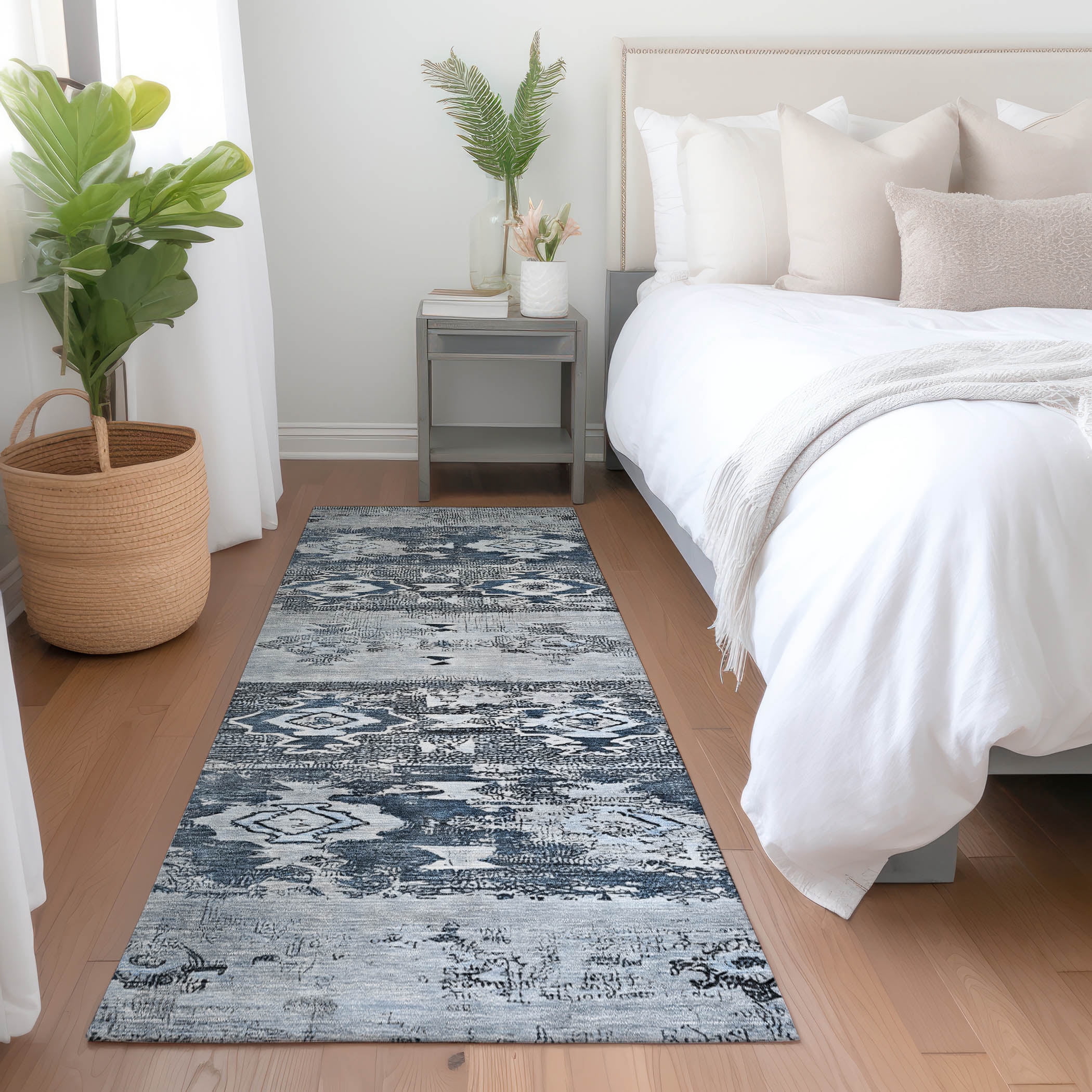 Addison Rugs Chantille Indoor/Outdoor Transitional Global Blue Washable ...