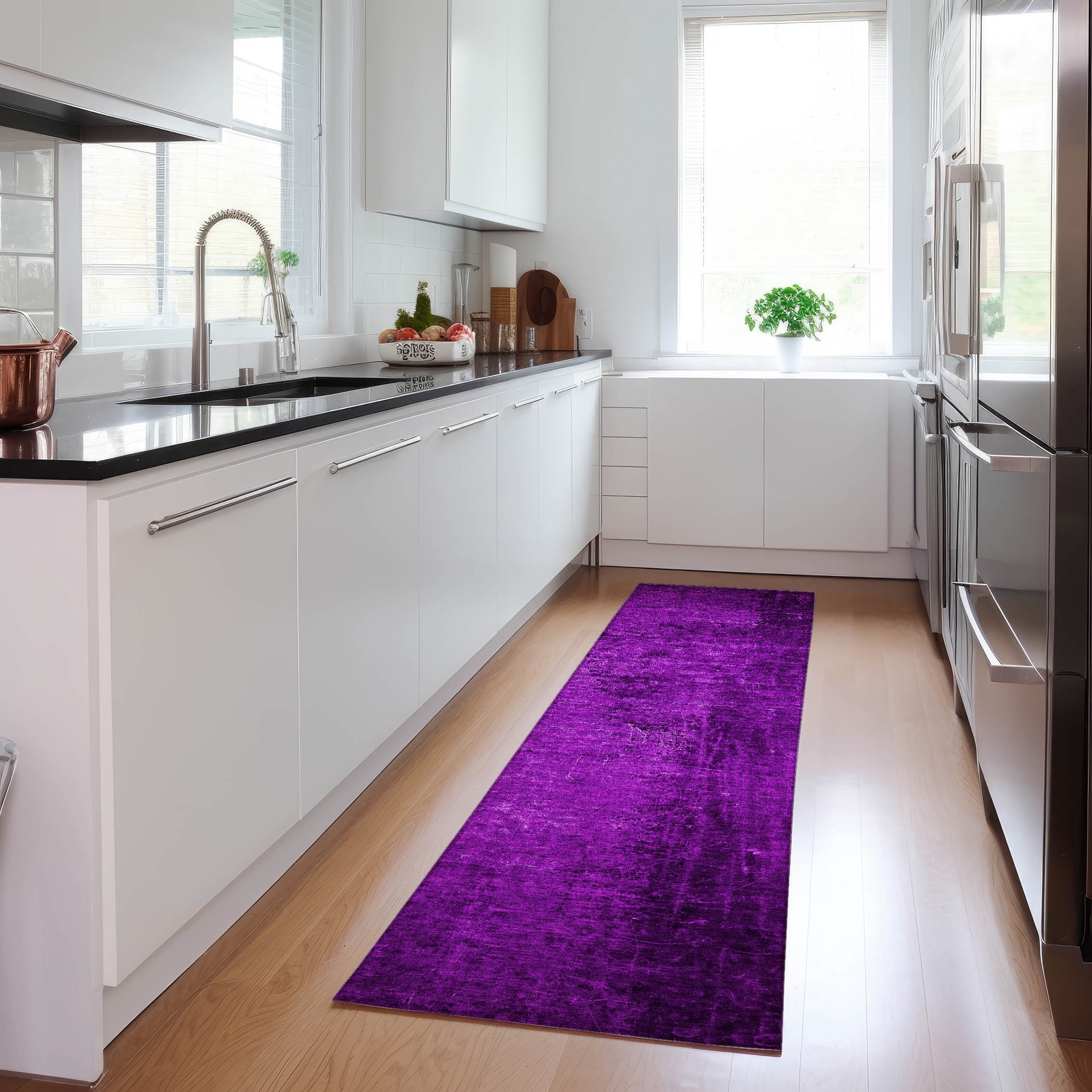 Addison Rugs Chantille Indoor/Outdoor Transitional Organic Purple ...