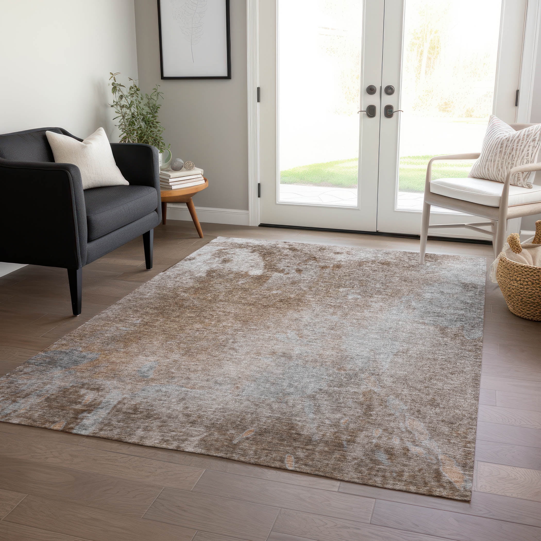Addison Rugs Chantille Indoor/Outdoor Transitional Abstract Mocha ...
