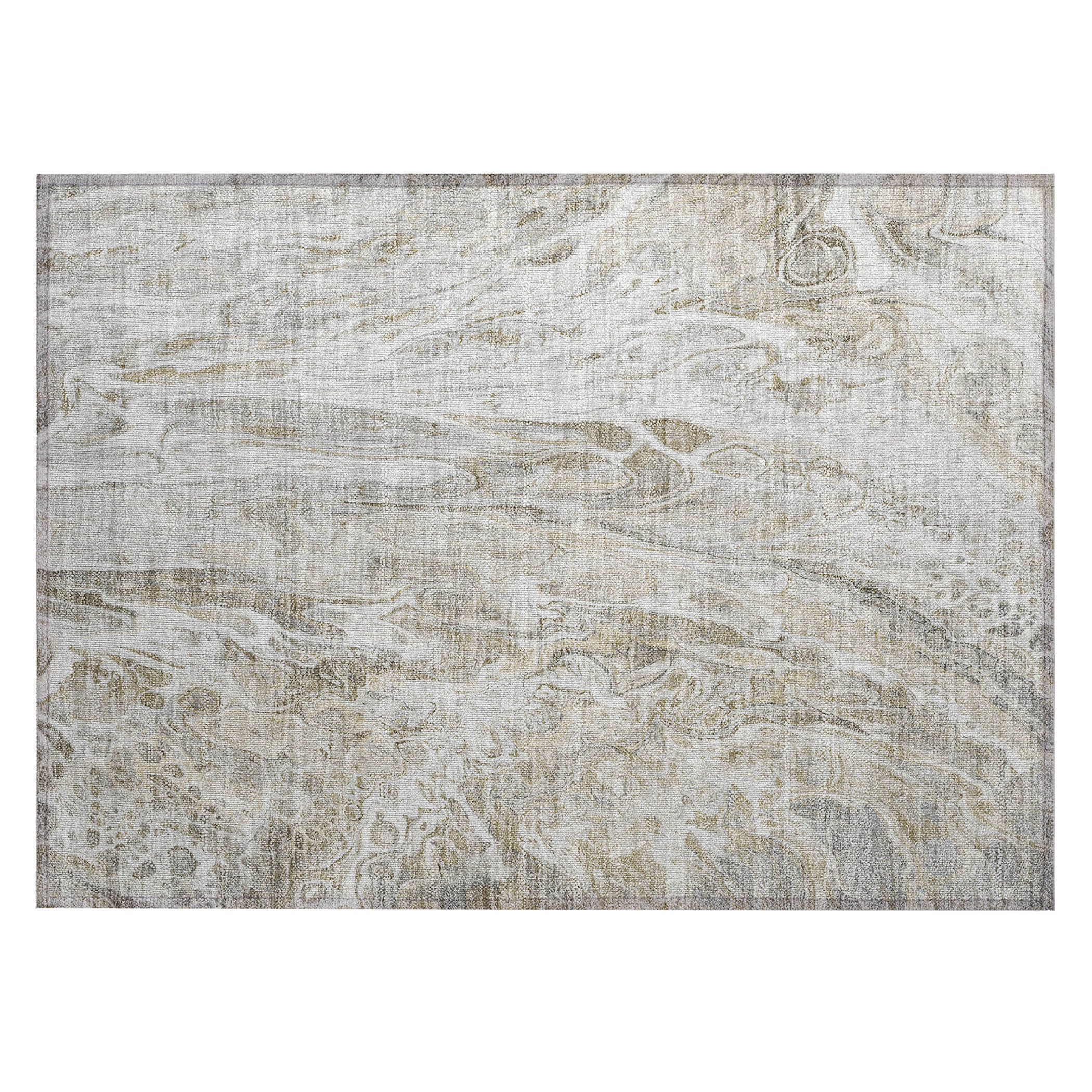 Addison Rugs Chantille ACN602 Taupe 1'8" x 2'6" Indoor Outdoor Scatter ...