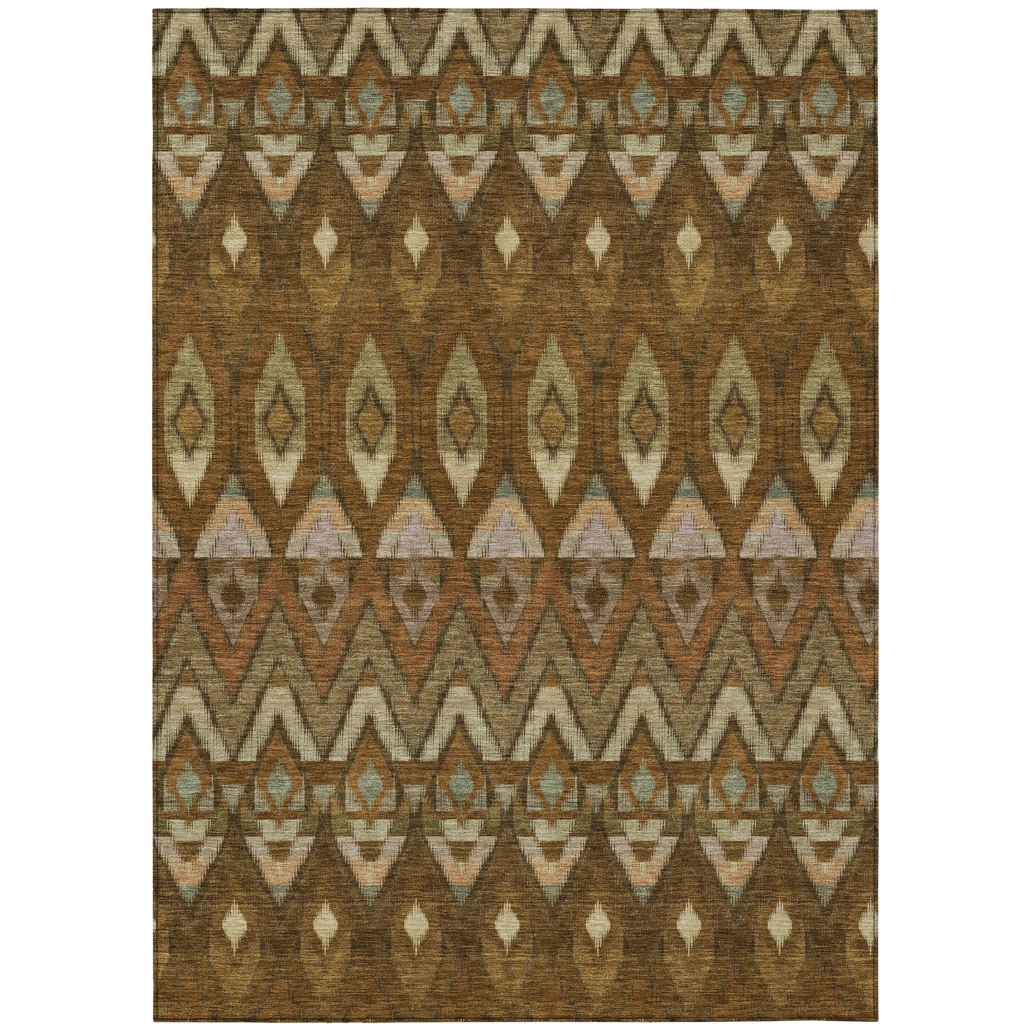 Addison Rugs Chantille ACN617 Brown 9' x 12' Indoor Outdoor Area Rug ...