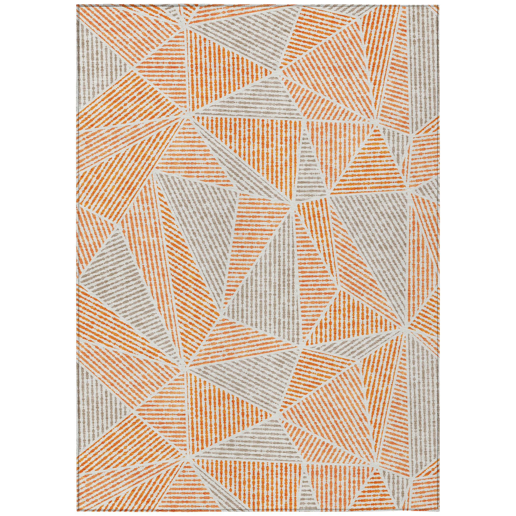 Addison Rugs Chantille ACN618 Orange 8' x 10' Indoor Outdoor Area Rug ...