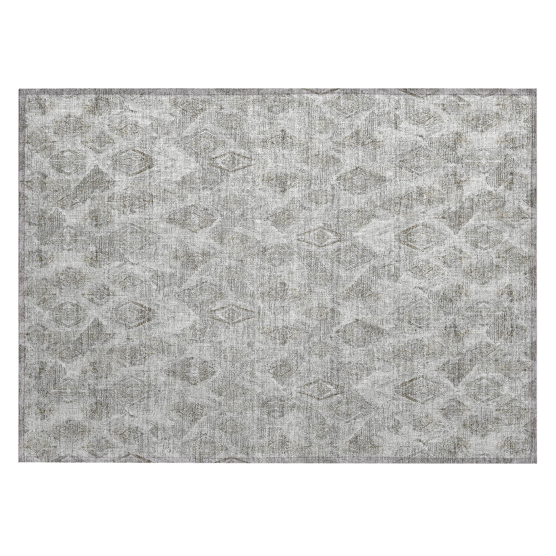 Addison Rugs Chantille ACN622 Silver 1'8" x 2'6" Indoor Outdoor Scatter ...