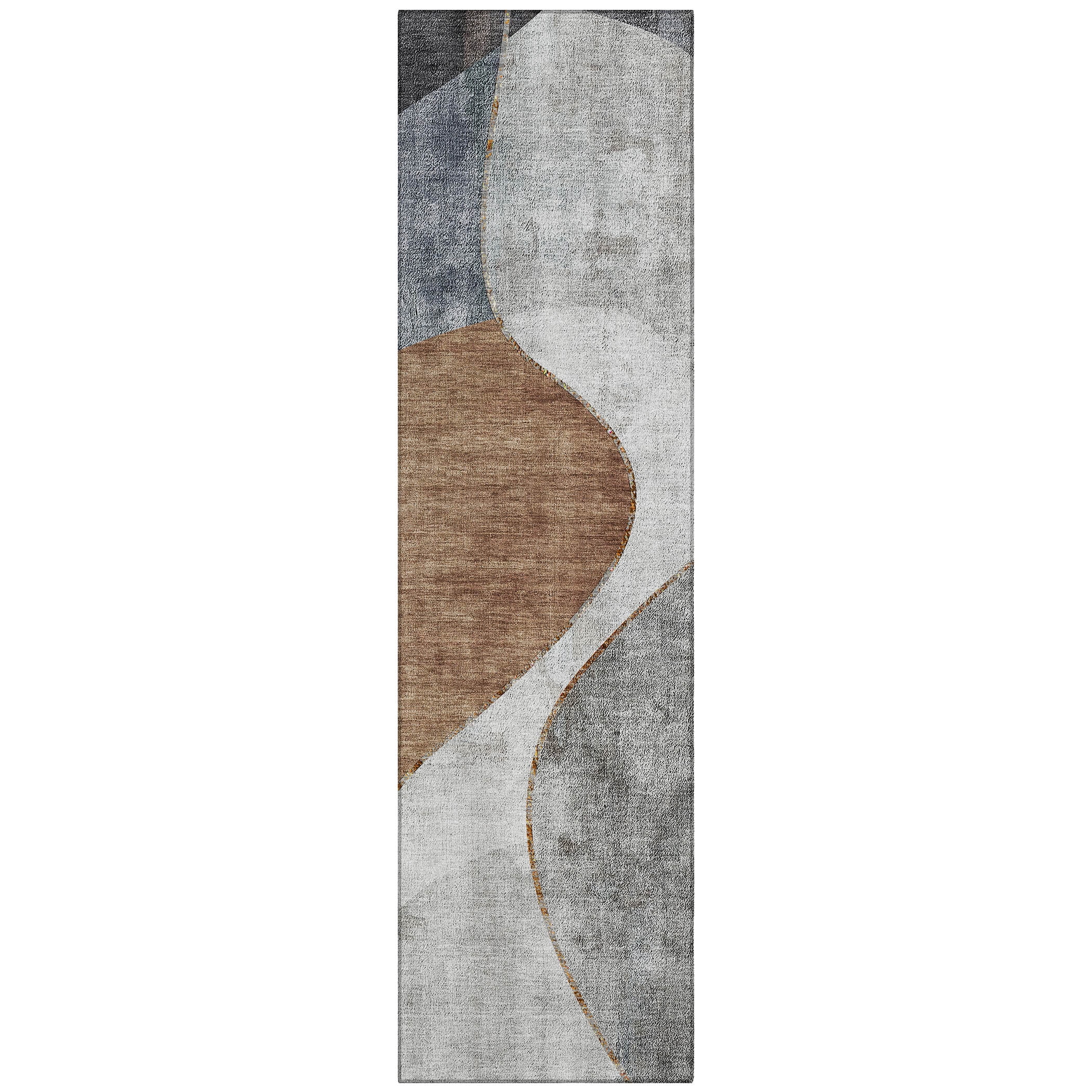 Addison Rugs Chantille ACN633 Gray 2'3" x 7'6" Indoor Outdoor Runner ...