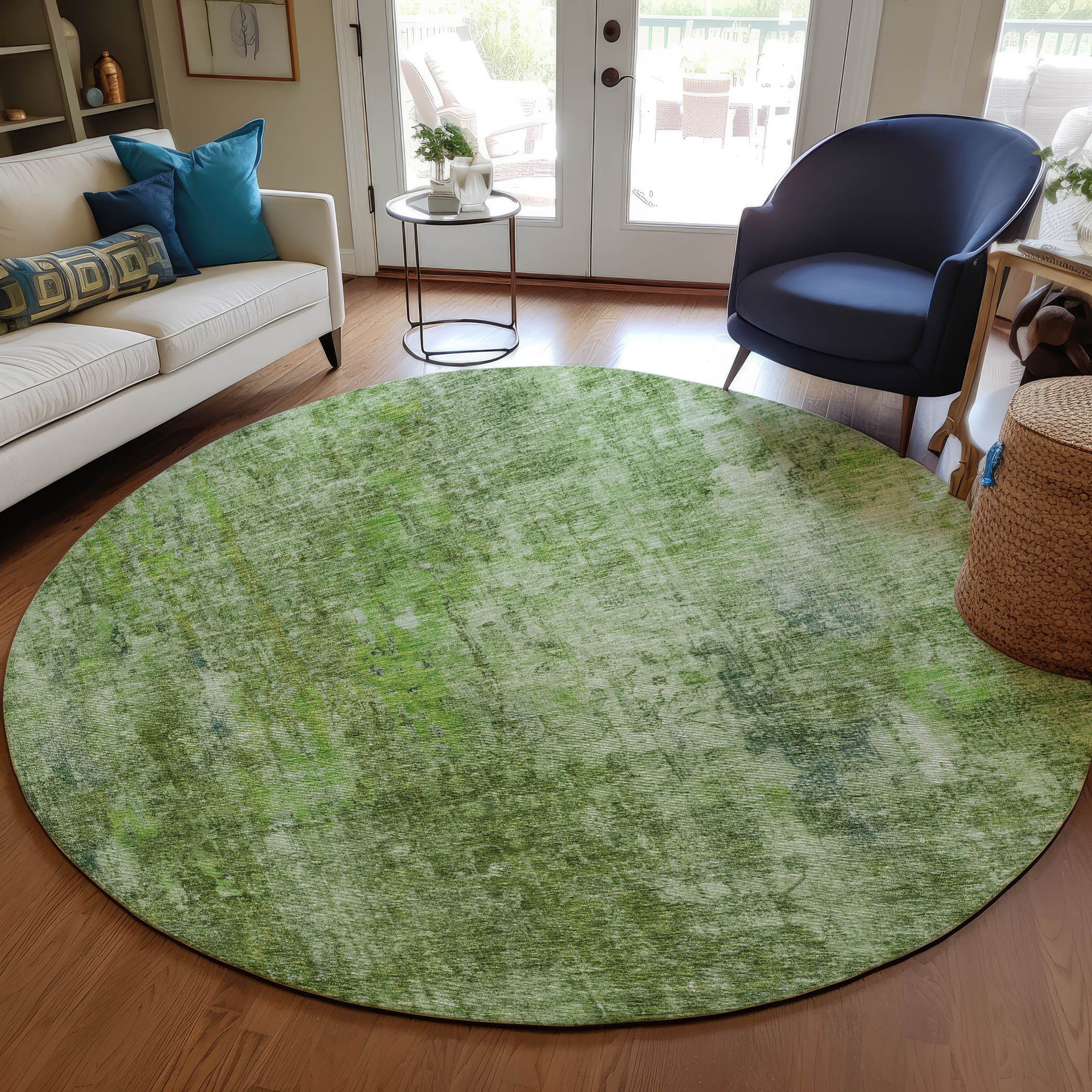 Addison Rugs Chantille Indoor/Outdoor Transitional Abstract Olive ...