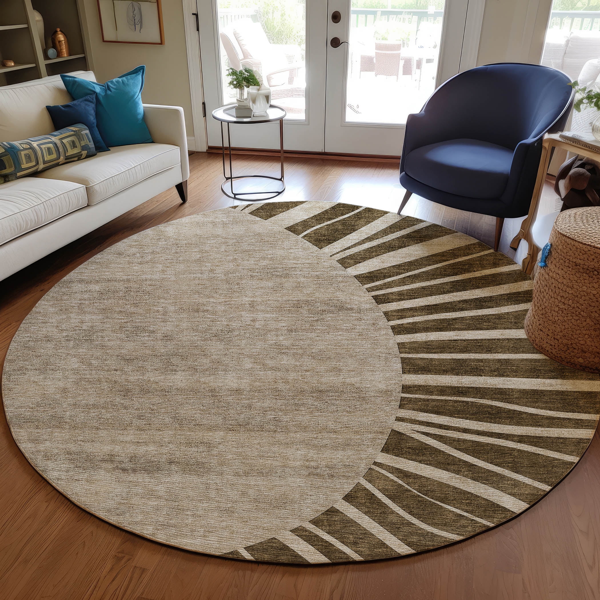 Addison Rugs Chantille Indoor/Outdoor Transitional Abstract Brown ...