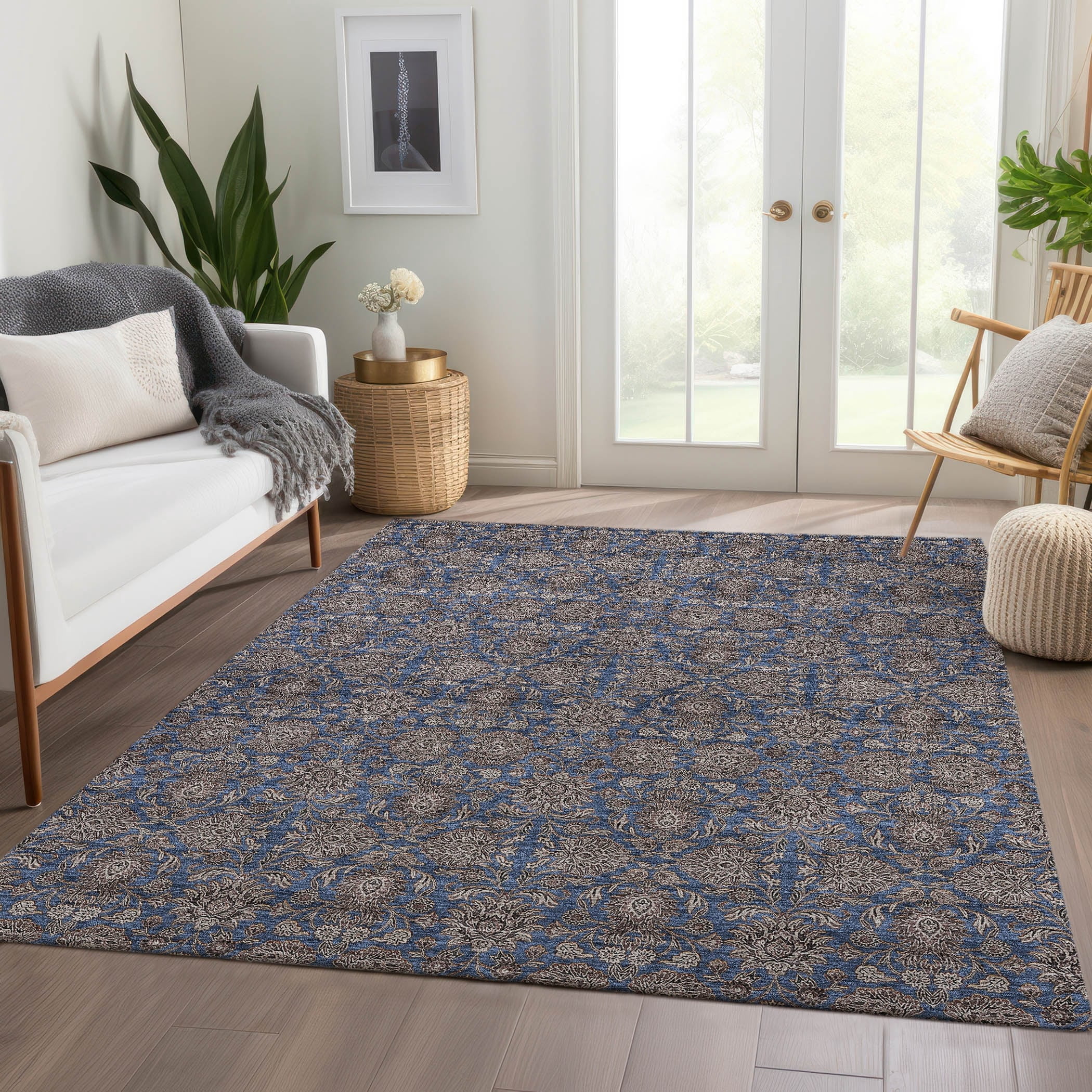 Addison Rugs Chantille ACN702 Navy 2'6" x 3'10" Indoor Outdoor Area Rug ...