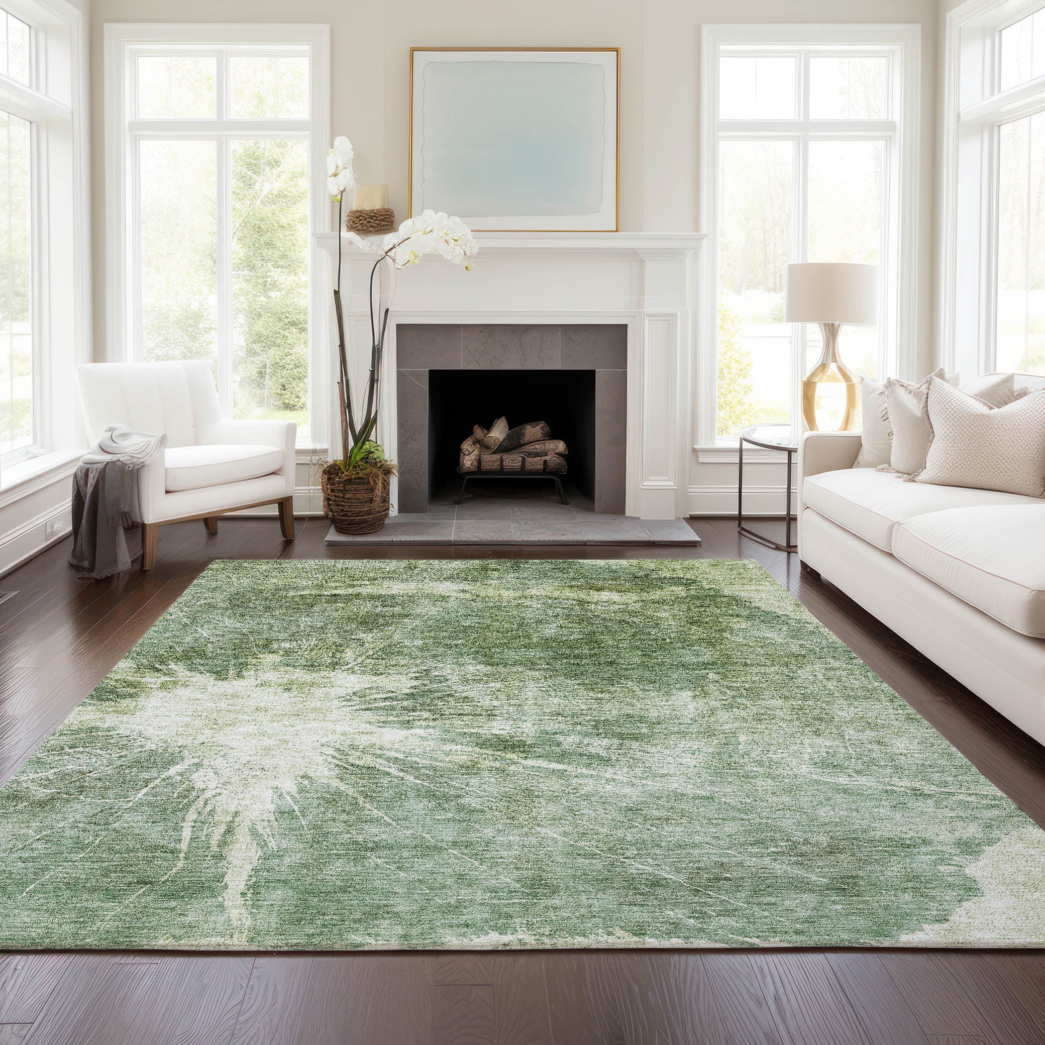 Addison Rugs Chantille Indoor/Outdoor Transitional Organic Fern ...