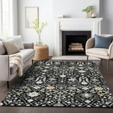 Addison Rugs Chantille Indoor/Outdoor Modern Abstract Black Washable ...