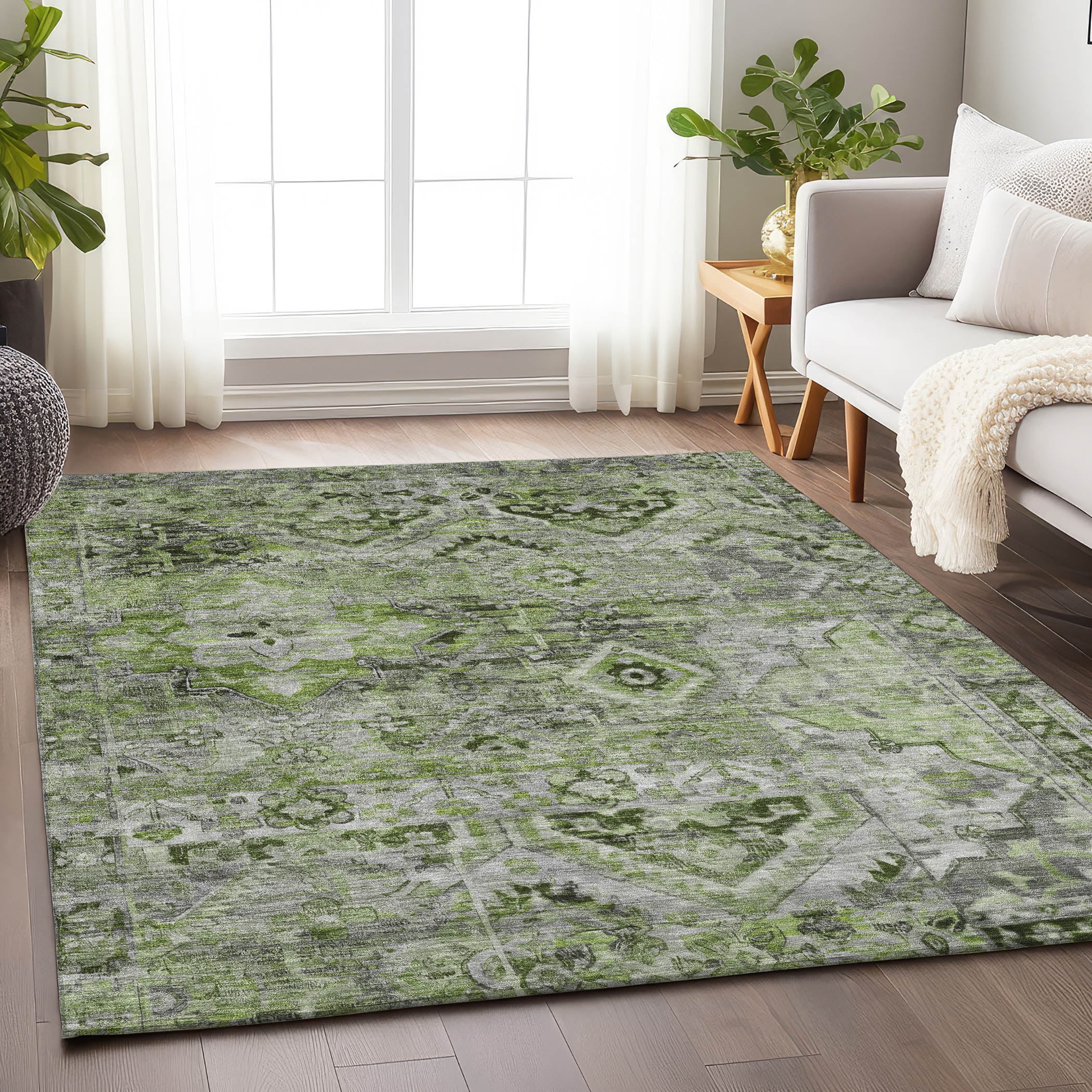 Addison Rugs Chantille Indoor/Outdoor Traditional Global Aloe Washable ...