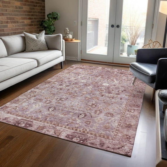 Addison Rugs Chantille Indoor/Outdoor Traditional Global Blush Machine ...