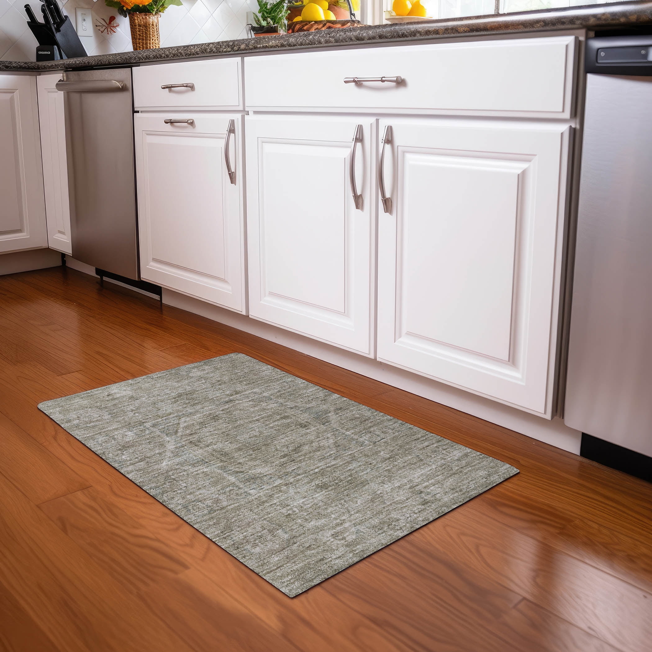Addison Rugs Chantille Indoor/Outdoor Traditional Global Gray Machine ...