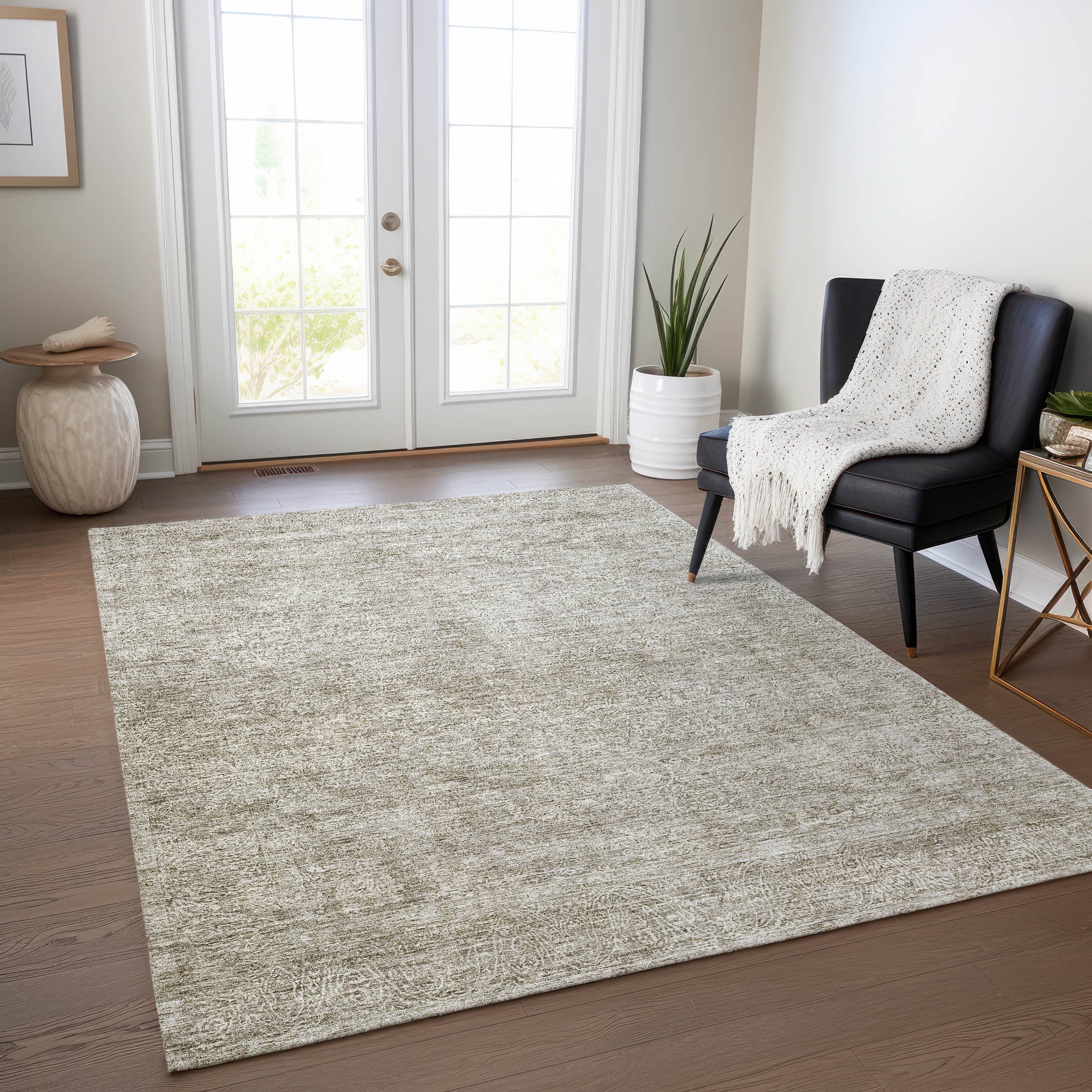 Addison Rugs Chantille Indoor/Outdoor Traditional Global Linen Washable ...