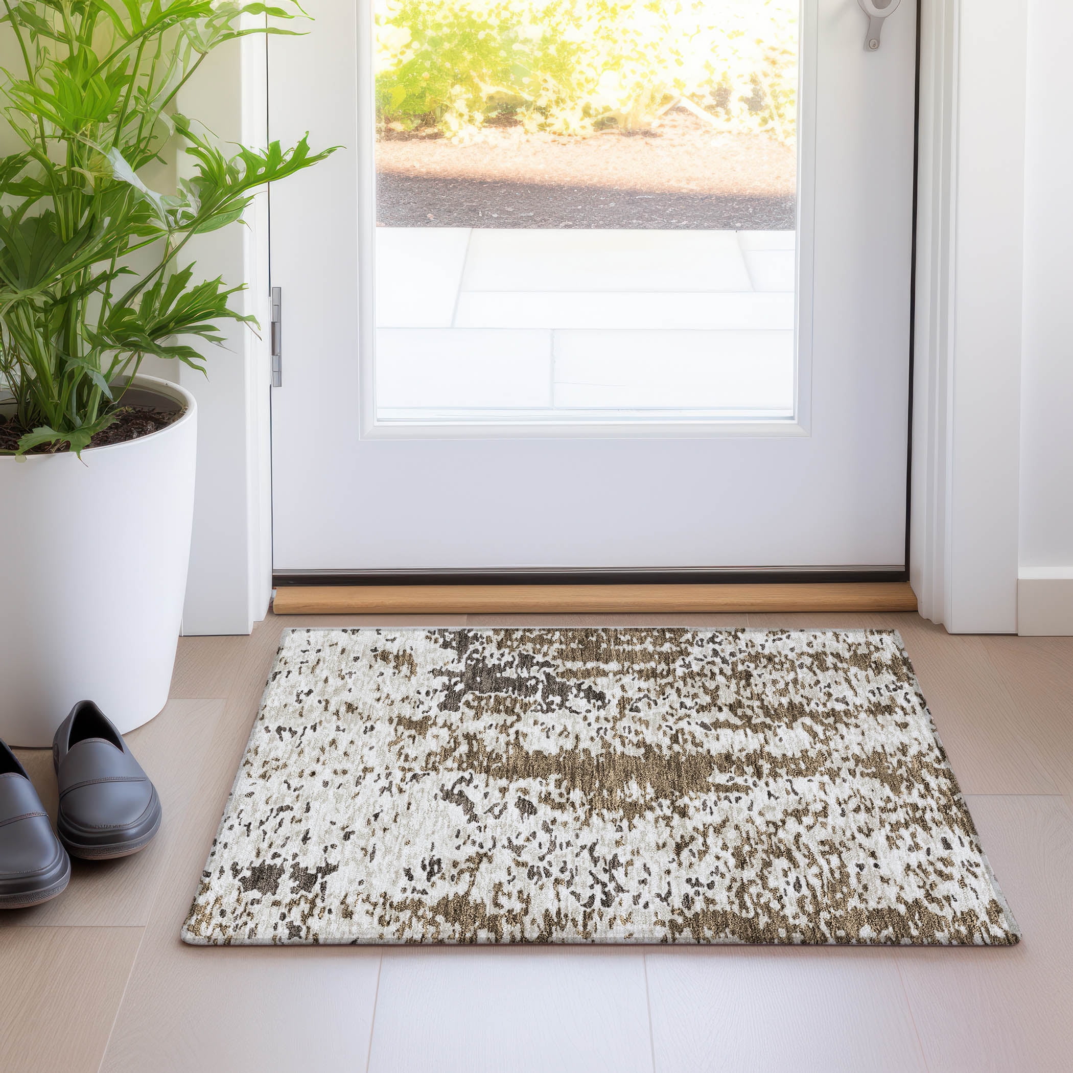 Addison Rugs Chantille Indoor/Outdoor Transitional Abstract Brown ...