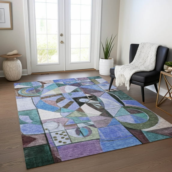 Addison Rugs Chantille Indoor/Outdoor Transitional Abstract Green ...