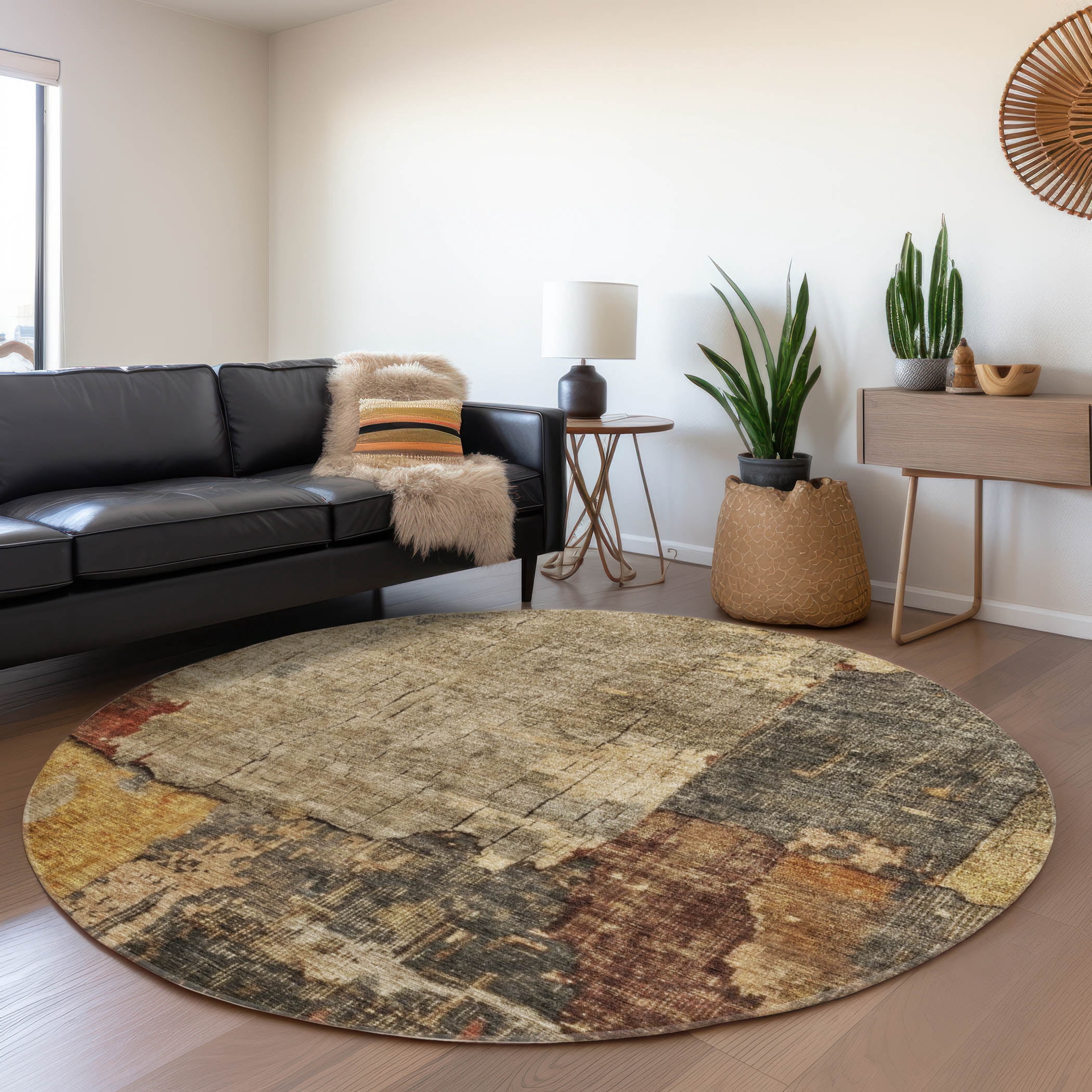 Addison Rugs Chantille Indoor/Outdoor Transitional Abstract Khaki ...