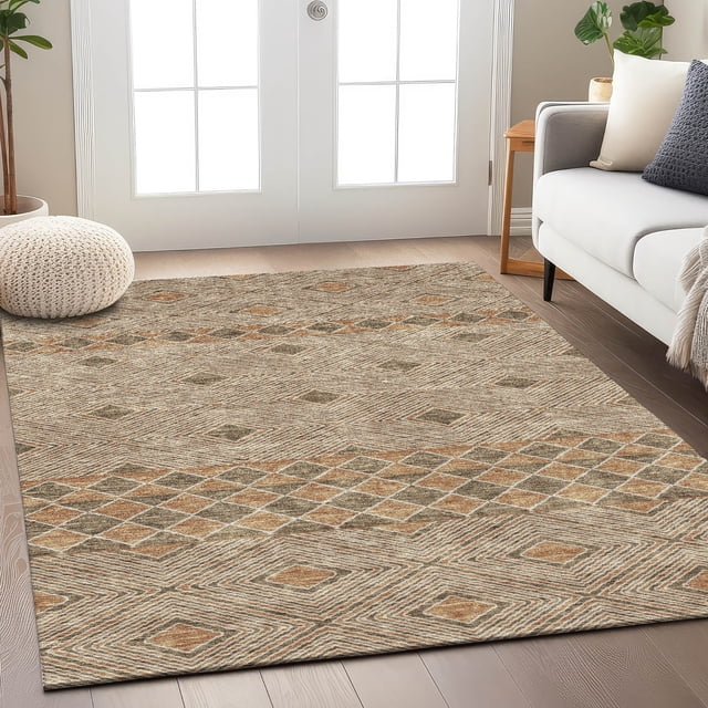 Addison Rugs Chantille Indoor/Outdoor Transitional Diamonds Brown ...