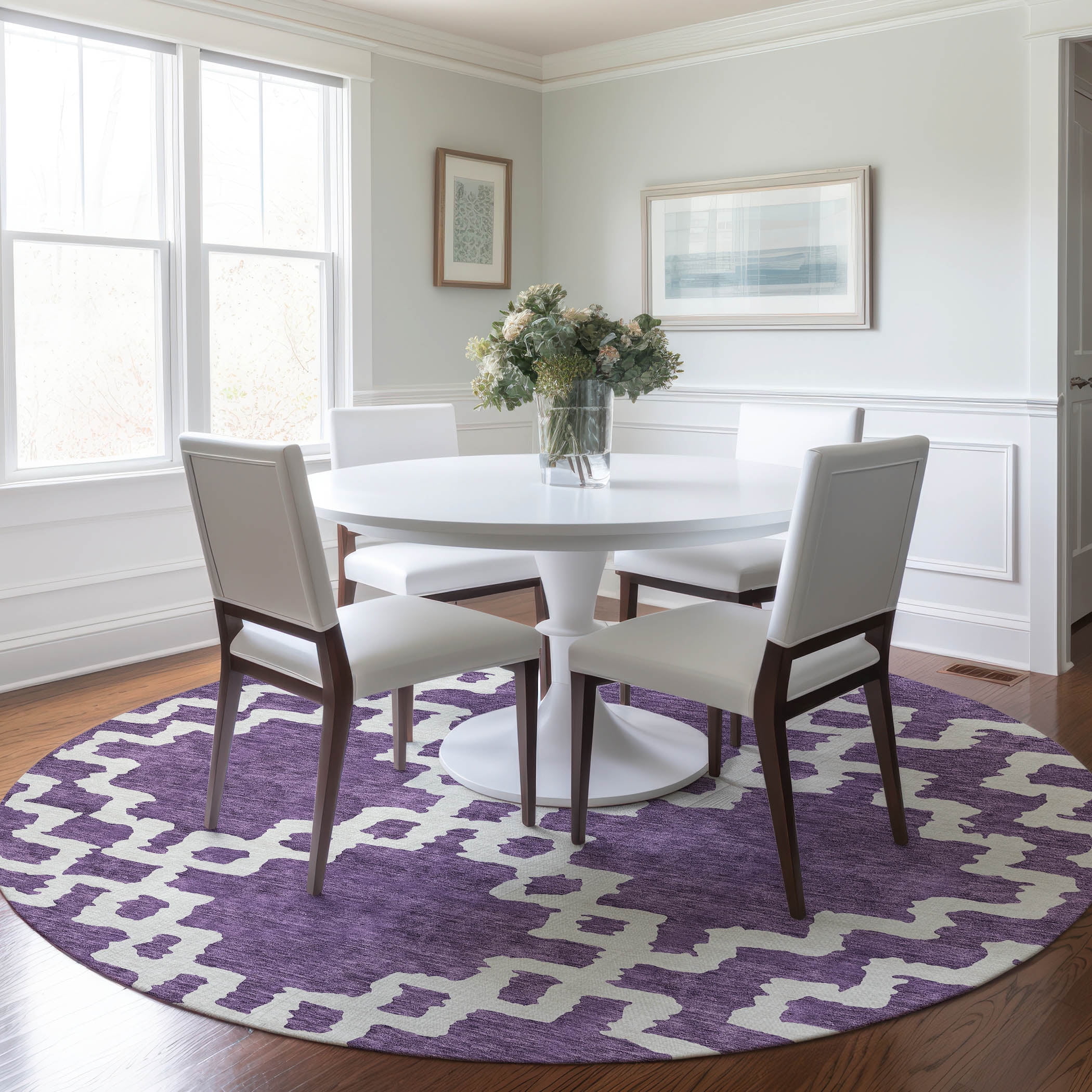 Addison Rugs Chantille Indoor/Outdoor Transitional Diamonds Purple ...