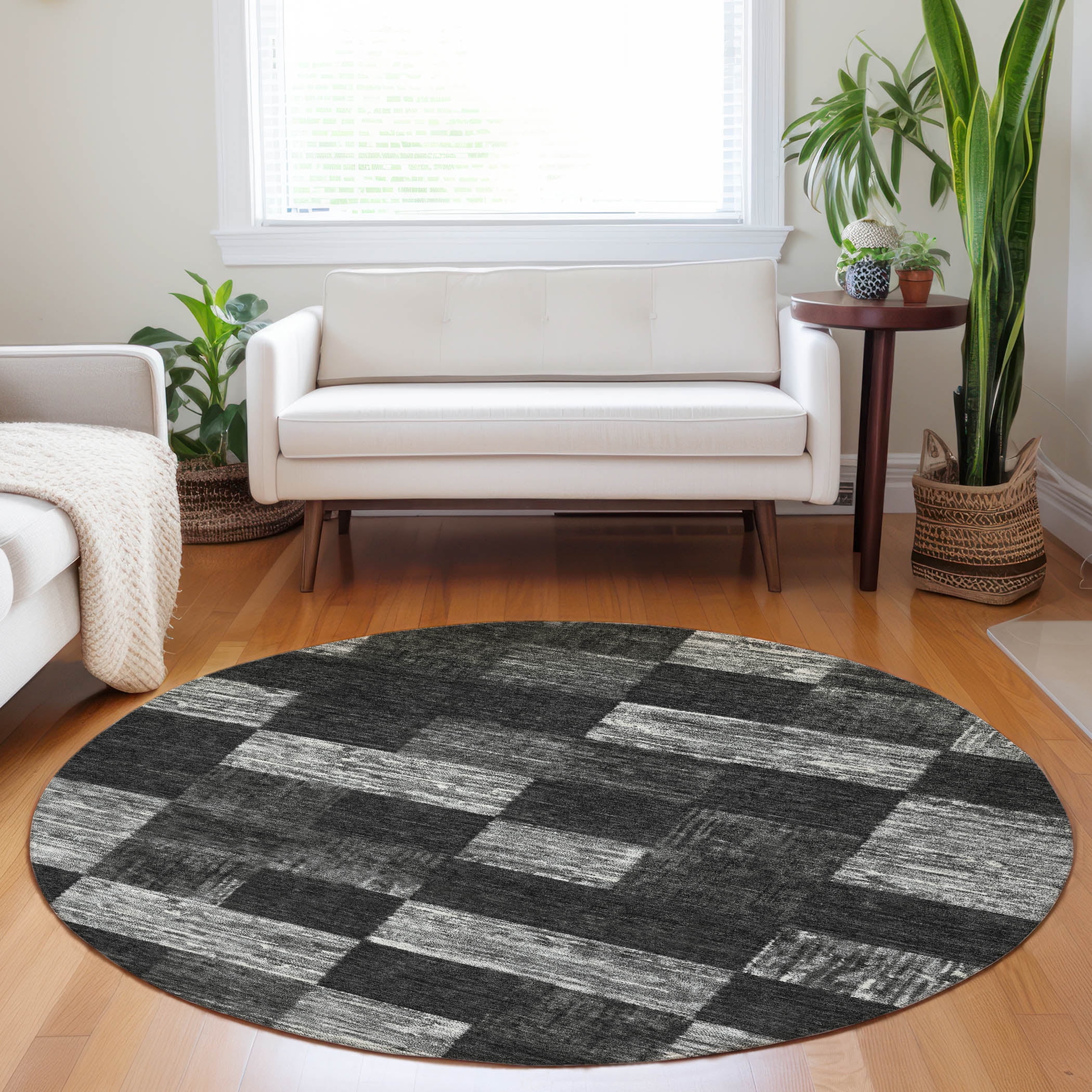 Addison Rugs Chantille Indoor/Outdoor Transitional Geometric Black ...