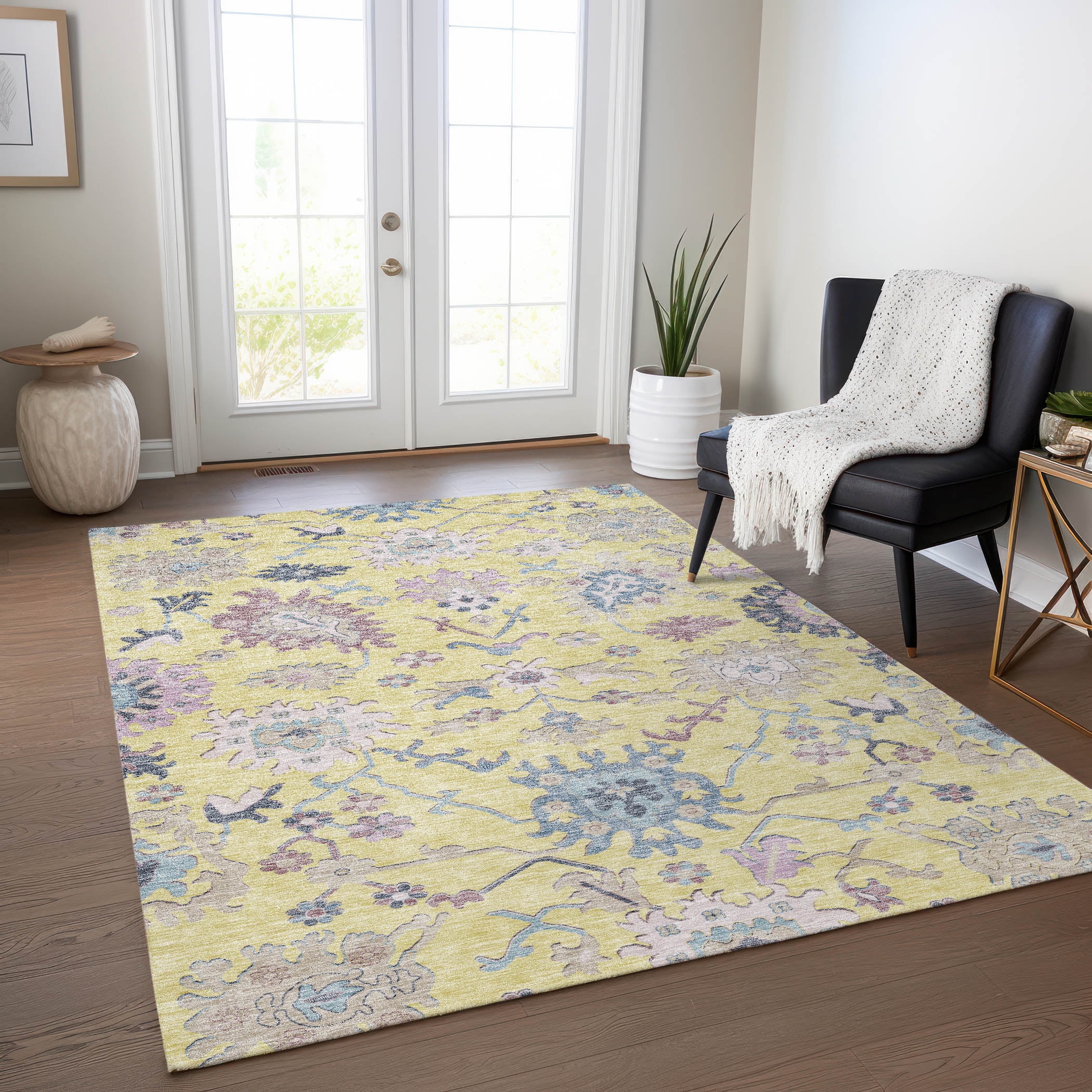 Addison Rugs Chantille Indoor/Outdoor Transitional Global Yellow ...