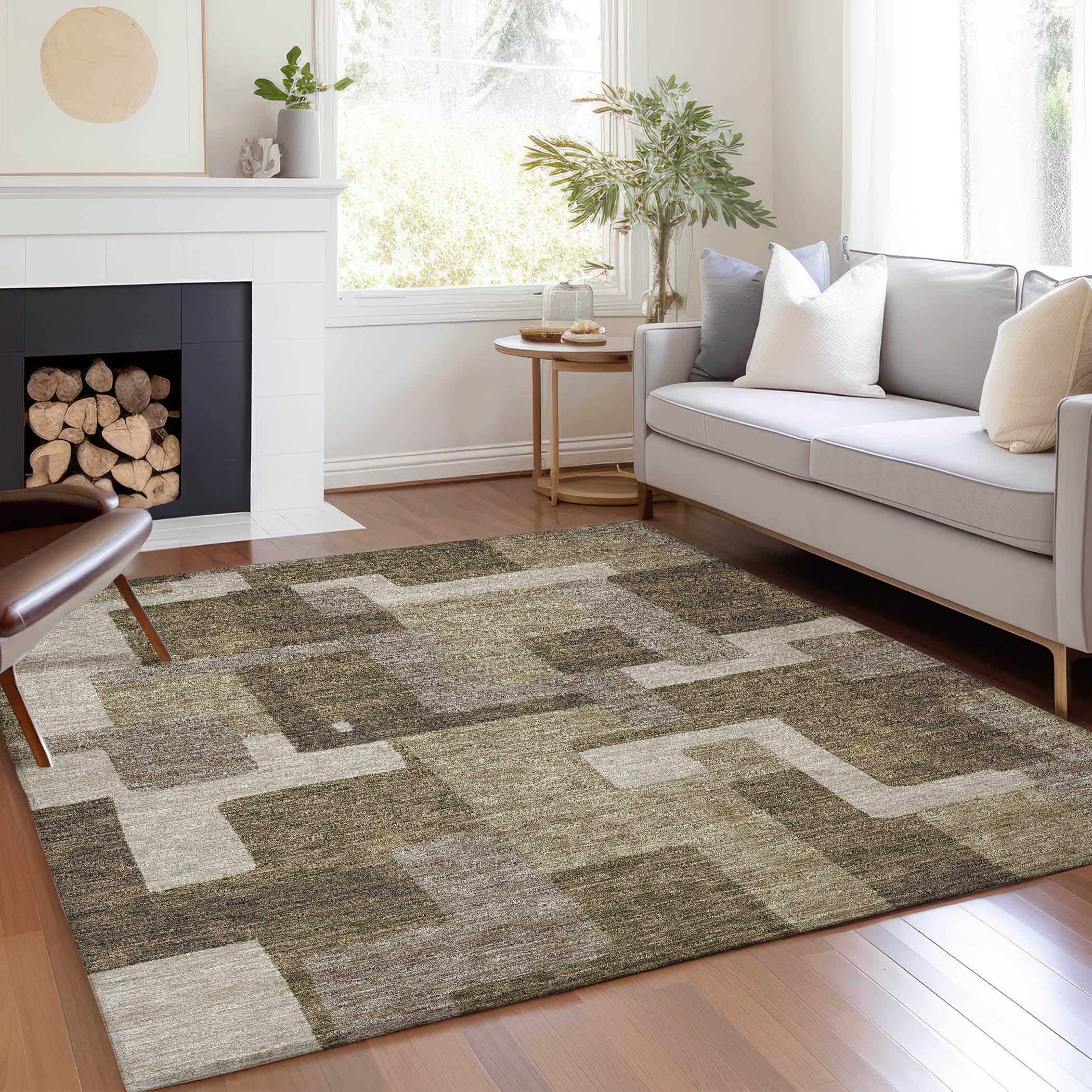 Addison Rugs Chantille Indoor/Outdoor Transitional Modern Brown ...