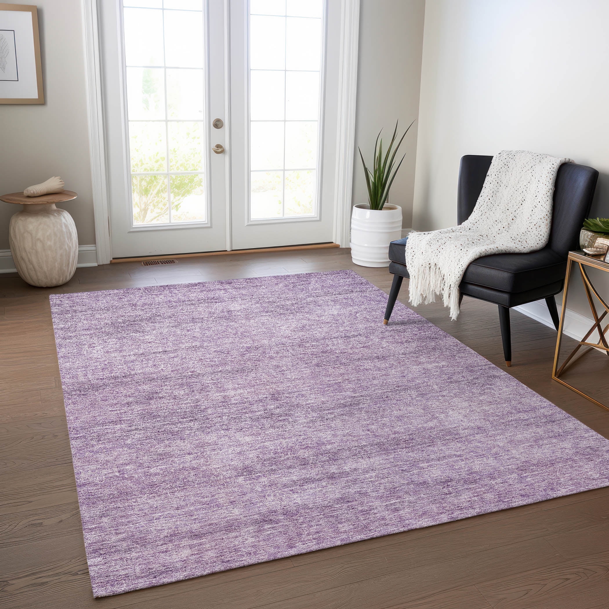 Addison Rugs Chantille Indoor/Outdoor Transitional Modern Lavender ...