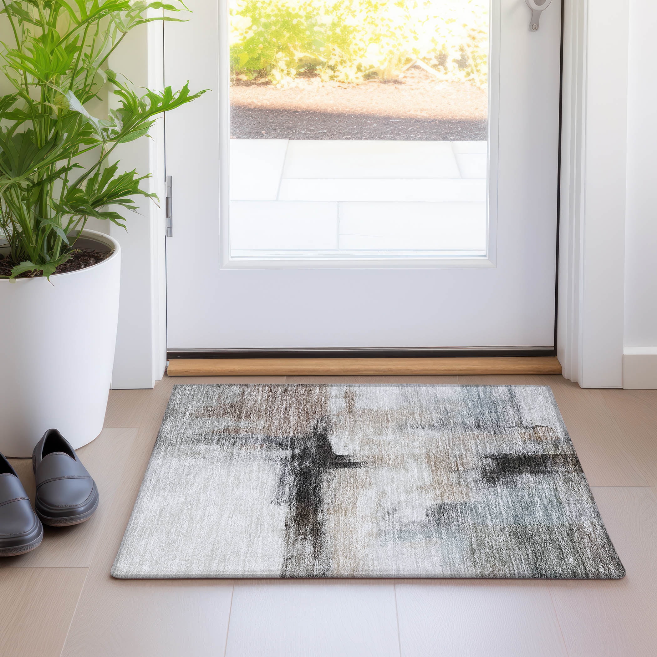 Addison Rugs Chantille Indoor/Outdoor Transitional Modern Mocha ...