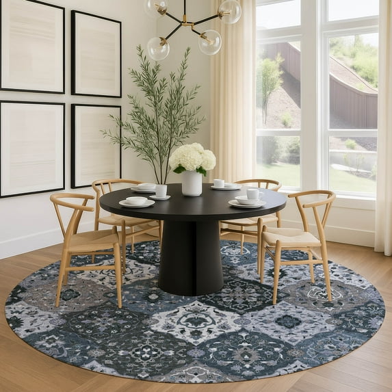 Addison Rugs Chantille Indoor/Outdoor Transitional Panel Denim Machine ...