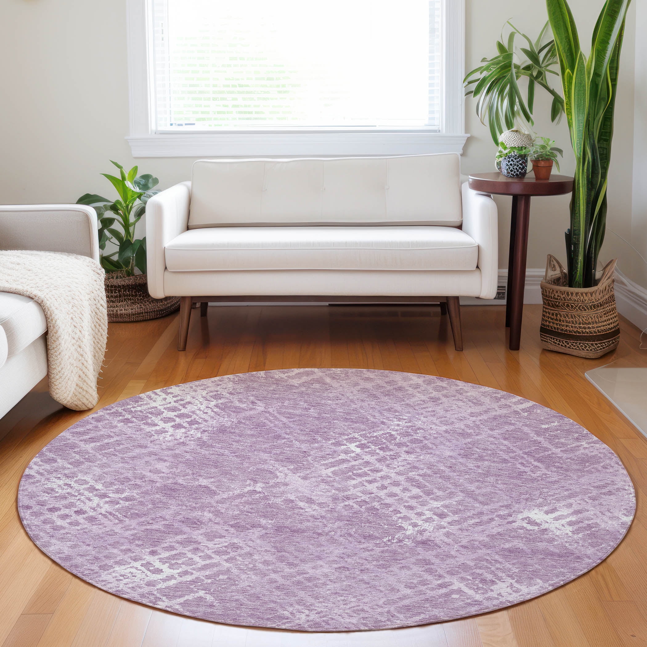 Addison Rugs Chantille Indoor/Outdoor Transitional Squares Lavender ...