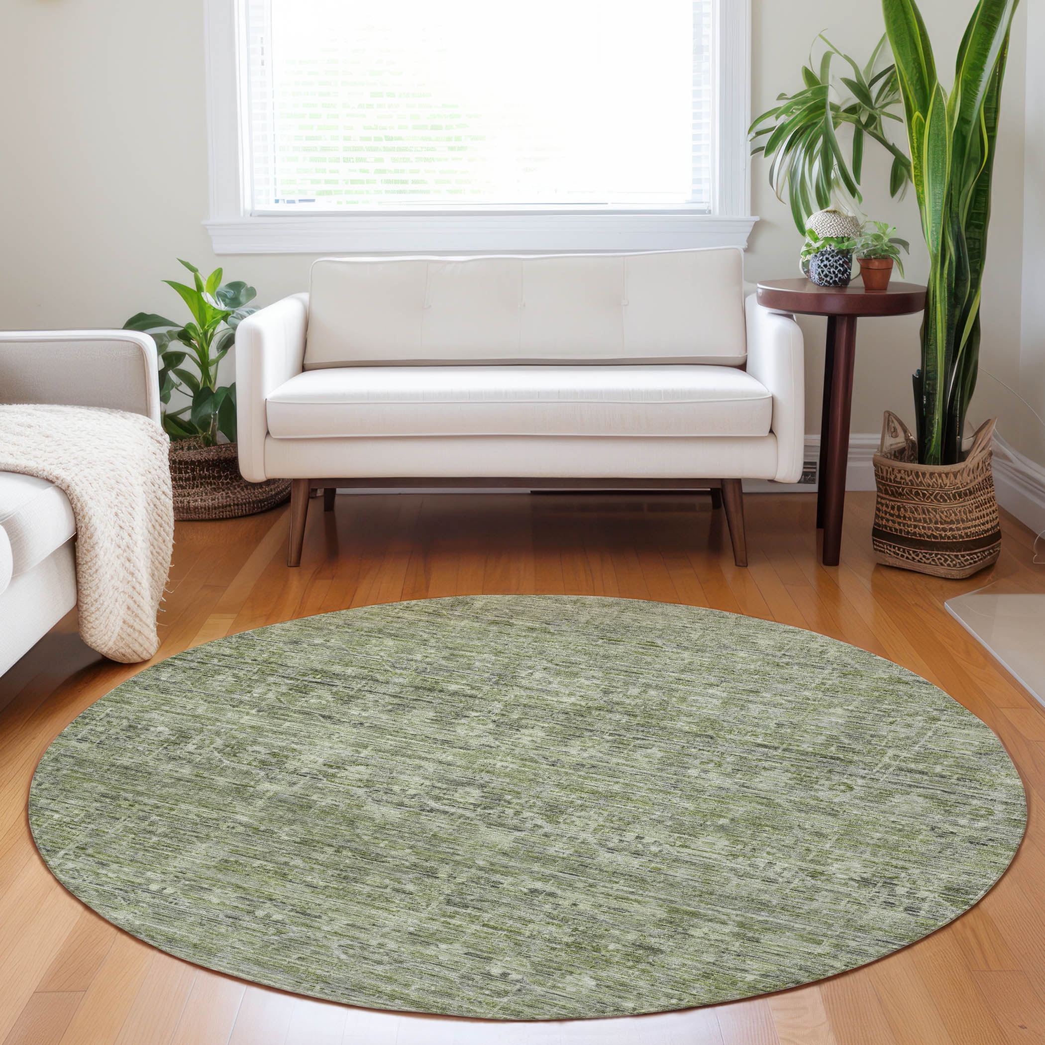Addison Rugs Chantille Indoor/Outdoor Transitional Stripe Green Machine ...